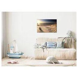 Leinwandbild B&Ouml;NNINGHOFF, beige (farbe bild(er): beige, blau), B:90cm H:60cm T:1,8cm, Canvas, MDF, Bilder, Leinwandbild