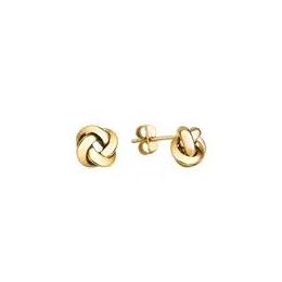 Paar Ohrstecker Vivance "375/- Gelbgold glanz Knoten", gelb, Ohrringe, Damen, one-size, Gold