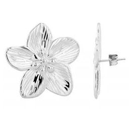 Adelia&acute;s Paar Ohrh&auml;nger ADELIA ́S "Damen Ohrstecker aus Edelstahl mit Blume", silber, Ohrringe, Damen, Damen, Edelstahl