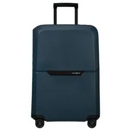 Hartschalen-Trolley Samsonite "MAGNUM, verschiedene Gr&ouml;&szlig;en und Farben", Gr. B/H/T: 48cm x 69cm x 30cm 82 l, blau (midnight blau), Polypropylen, unifarben, Koffer, mit arretierbarem und versenkbarem Druckknopf-Trolleysystem