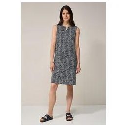 Jerseykleid Cecil, Damen, Gr. XXL (46), US-Gr&ouml;&szlig;en, blau (universal blau), Stoff, 95% Viskose, 5% Elasthan, bedruckt, normal kniefrei, Rundhals, B&uuml;ndchen, Kleider Jerseykleid, knielang