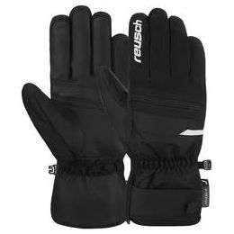 Skihandschuhe Reusch "Brandon R-TEX XT", Damen, Gr. 9, schwarz-wei&szlig; (schwarz, wei&szlig;), 90% Polyester, 9% Polyurethan, 1% Elasthan, mehrfarbig, Handschuhe, mit wasserdichter und atmungsaktiver Funktion