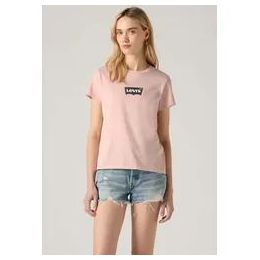 Levi's T-Shirt LEVI'S "LSE THE PERFECT TEE", Damen, Gr. S (36), schwarz (lse baby schwarz bw pe), Jersey, Obermaterial: 100% Baumwolle, bedruckt, figurumspielend h&uuml;ftlang, Rundhals, Shirts T-Shirt, mit Logo Print