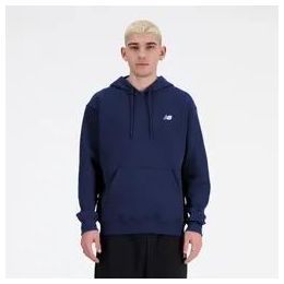 Kapuzensweatshirt New Balance "SPORT ESSENTIALS FRENCH TERRY HOODIE", Herren, Gr. M, blau (nb navy), Obermaterial: 60% Baumwolle, 40% Polyester, Sweatshirts, entspannte Passform, mit Kapuze