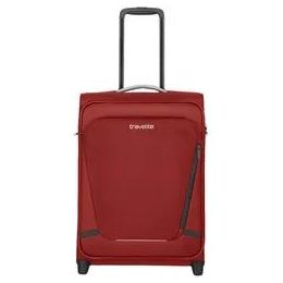Handgep&auml;ck-Trolley Travelite "JETPACK Multi Light 2 Cabin, konzipiert f&uuml;r Condor & Ryanair", Gr. B/H/T: 40cm x 55cm x 20cm 41 l, rot, Polyester, unifarben mit Farbeins&auml;tzen, Koffer, Weichgep&auml;ck-Koffer Handgep&auml;ck f&uuml;r die meisten g&auml;ngigen Airlines