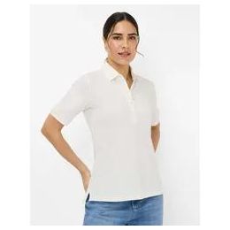 Poloshirt Brax "Style CLEO", Damen, Gr. 36, wei&szlig; (sanftes wei&szlig;), 97% Baumwolle, 3% Elasthan, Shirts