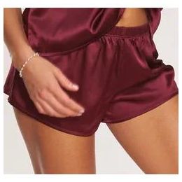 Panty Lascana "Alana", Damen, Gr. 34, bunt (bordeauxrot), Obermaterial: 94% Seide, 6% Elasthan, weit, Unterhosen Panty, im edlen Shorty-Schnitt mit hohem Seidenanteil