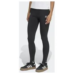 Leggings Adidas ORIGINALS "ESS LEGGINGS", Damen, Gr. XS, N-Gr, schwarz, Jersey, Obermaterial: 79% Polyester, 21% Elasthan, Hosen Leggings