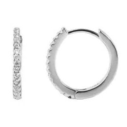Adelia&acute;s Paar Creolen ADELIA ́S "Damen Creolen aus 925 Sterling Silber und Zirkonia &Oslash; 10 mm", silber, Ohrringe, Damen, Damen, Silber 925 (Sterlingsilber)