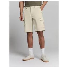 Cargohose NO EXCESS "NO EXCESS Cargo-Shorts", Herren, Gr. 33, beige (beigemeliert), 98% Baumwolle, 2% elasthan, Hosen Cargohose