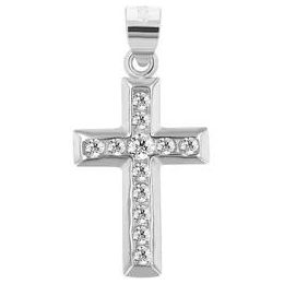 Adelia&acute;s Kettenanh&auml;nger ADELIA ́S "modischer Kreuz Anh&auml;nger aus 925 Sterling Silber", gold, Schmuckanh&auml;nger, Damen, Silber 925 (Sterlingsilber), Kettenanh&auml;nger
