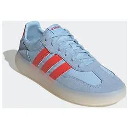 Sneaker Adidas SPORTSWEAR "BARREDA DECODE", Herren, Gr. 38, wei&szlig; (clear sky, bright rot, core wei&szlig;), Leder, Textil, Schuhe Sneaker, inspiriert vom Design des Adidas handball spezial