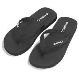 O`Neill Zehentrenner O'NEILL "PROFILE SMALL LOGO SANDALS", Herren, Gr. 46, schwarz (schwarz out), Synthetik, Schuhe Zehentrenner