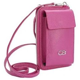 Umh&auml;ngetasche "Event", Damen, Gr. B/H/T: 18cm x 12cm x 3cm onesize, pink, Leder, Collezione Alessandro, Taschen Umh&auml;ngetasche, Echt Leder Handy Geldb&ouml;rse zum Umh&auml;ngen