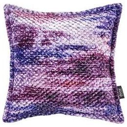 Dekokissen done. "Glam Colour", lila (lila, blau, beery, meliert), B:45cm L:45cm, Polyester, Dekokissen_Sitzkissen_Kissenh&uuml;llen, Rei&szlig;verschluss, Ohne F&uuml;llung, meliert