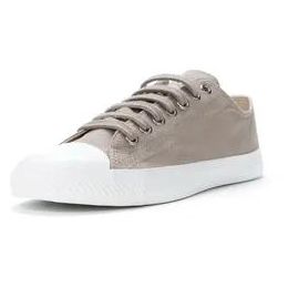 Sneaker Ethletic "Trainer White Cap Lo Cut", Damen, Gr. 36, grau (frozen olive just wei&szlig;), Obermaterial: 100% Baumwolle; Sohle: 100% Naturkautschuk, Schuhe Sneaker, Keine Angabe