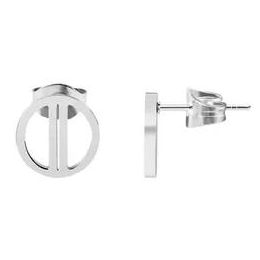 Adelia&acute;s Paar Ohrh&auml;nger ADELIA ́S "Damen Ohrstecker aus poliertem Edelstahl &Oslash; 10 mm", silber, Ohrringe, Damen, Damen, Edelstahl