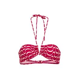 Lscn By Lascana Bikinitop Damen Gr&ouml;&szlig;e 80 pink / magenta / wei&szlig;