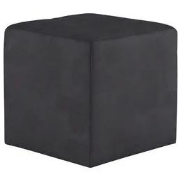 Hocker COTTA "Cuby", grau (lava), B:40cm H:40cm T:40cm, 100% Polyester, Hocker, Hocker, Sitzw&uuml;rfel, Cube, Sitzhocker