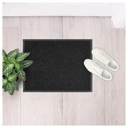 Fu&szlig;matte ANDIAMO "Easy, Made in Netherlands" Gr. 62, grau (anthrazit), B:90cm H:5mm L:150cm, Kunstfaser, Teppiche, Schmutzfangl&auml;ufer, Schmutzfangmatte, rutschhemmend, Innen- und &uuml;berdachten Au&szlig;enbereich