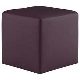 Hocker COTTA "Cuby", braun (coffee), B:40cm H:40cm T:40cm, 64% POLYURETHAN (PU) / 25% POLYESTER (PES) / 11% BAUMWOLLE (CO), Hocker, Hocker, Sitzw&uuml;rfel, Cube, Sitzhocker