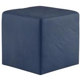 Hocker COTTA "Cuby", blau, B:40cm H:40cm T:40cm, 100% Polyester, Hocker, Hocker, Sitzw&uuml;rfel, Cube, Sitzhocker
