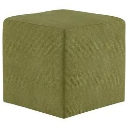 Hocker COTTA "Cuby", gr&uuml;n, B:40cm H:40cm T:40cm, 96% POLYESTER (PES) / 4% POLYAMID (PA), Hocker, Hocker, Sitzw&uuml;rfel, Cube, Sitzhocker