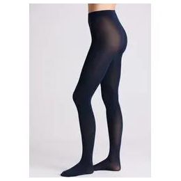 Feinstrumpfhose YSABEL MORA "TIGHTS BASIC COLLECTION", Damen, Gr. XL, blau (navy), Obermaterial: 85% Polyamid, 15% Elasthan, unifarben, Strumpfhosen Feinstrumpfhose, starke Strumpfhose im zarten Look