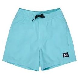 Badeshorts Quiksilver "Everyday Solid 12", Kinder, Gr. 4(101-108cm), Normalgr&ouml;&szlig;en, blau (aqua sky), Obermaterial: 100% Microfaser;, Badehosen Badeshorts