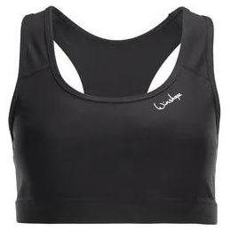 Sport-Bustier WINSHAPE "Functional Comfort Sport-BH SB102C", Damen, Gr. XS, Normalgr&ouml;&szlig;en, schwarz, 85% Polyester, 15% Elasthan, BHs, mit herausnehmbaren Pads