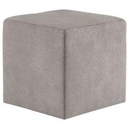 Hocker COTTA "Cuby", grau, B:40cm H:40cm T:40cm, 96% POLYESTER (PES) / 4% POLYAMID (PA), Hocker, Hocker, Sitzw&uuml;rfel, Cube, Sitzhocker