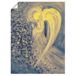 Poster Artland "Engel der Nacht", blau (farbe bild(er): blau), B:30cm H:40cm, Bilder, Poster, ohne Rahmen