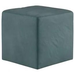 Hocker COTTA "Cuby", blau (petrol), B:40cm H:40cm T:40cm, 100% Polyester, Hocker, Hocker, Sitzw&uuml;rfel, Cube, Sitzhocker