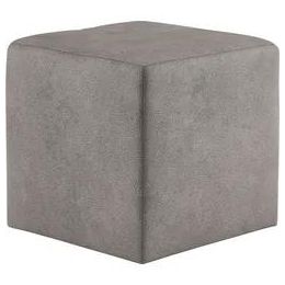 Hocker COTTA "Cuby", grau, B:40cm H:40cm T:40cm, 100% Polyester, Hocker, Hocker, Sitzw&uuml;rfel, Cube, Sitzhocker