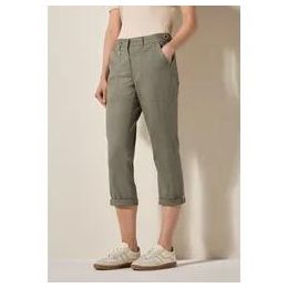 Cargohose Cecil, Damen, Gr. 34, L&auml;nge 26, grau (smoky taupe), Web, 98% Baumwolle, 2% Elasthan, unifarben, comfort fit 7/8-L&auml;nge, Hosen Cargohose, aus Baumwolle mit Stretchanteil