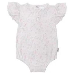 Body Liliput "Blumen", Jungen, Gr. 62/68, EURO-Gr&ouml;&szlig;en, rosa (wei&szlig;, rosa), 100% Baumwolle, bedruckt, kurz, Rundhals, Bodys Body, mit niedlichen R&uuml;schen&auml;rmeln