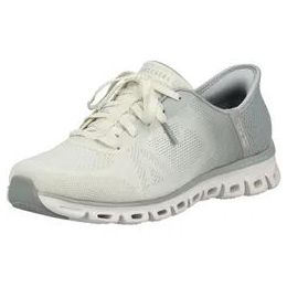 Sneaker Skechers "Skechers Sneaker Textil", Damen, Gr. 38, grau (grau, wei&szlig;), Textil, Schuhe Sneaker