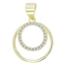 Adelia&acute;s Kettenanh&auml;nger ADELIA ́S "stylischer Schmuck Anh&auml;nger aus 925 Sterling Silber", gold, Schmuckanh&auml;nger, Damen, Silber 925 (Sterlingsilber), Kettenanh&auml;nger