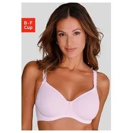 Minimizer-BH Nuance, Damen, Gr. 80, Cup F, wei&szlig;, Microtouch, Obermaterial: 82% Polyamid (TACTEL), 18% Elasthan (LYCRA), BHs Minimizer-BH, mit B&uuml;gel & leichten Spacer-Schalen, mit verspielten Spitzentr&auml;gern