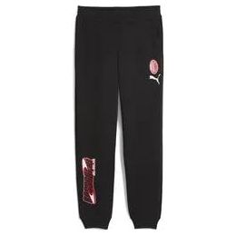Sporthose Puma "AC Milan FtblCulture Jogginghose Herren", Herren, Gr. XS, Normalgr&ouml;&szlig;en, schwarz for all time rot, Obermaterial: 32% Polyester, 68% Baumwolle. Rippe: 97% Baumwolle, 3% Elasthan. Tasche &ndash; Oben: 100% Baumwolle, unifarben, regular fit, Hosen Sporthose