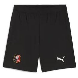 Sporthose Puma "Stade Rennais FC 25/26 Shorts Herren", Damen, Gr. M, Normalgr&ouml;&szlig;en, schwarz, Obermaterial: 100% Polyester, unifarben, regular fit, Hosen Sporthose