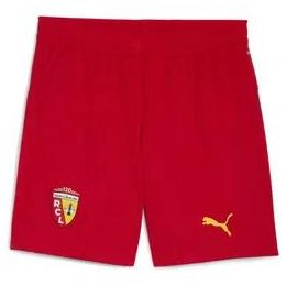 Sporthose Puma "RC Lens 25/26 Shorts Herren", Damen, Gr. XS, Normalgr&ouml;&szlig;en, gelb (rot pel&eacute; gelb), 100% Polyester, unifarben, regular fit, Hosen Sporthose