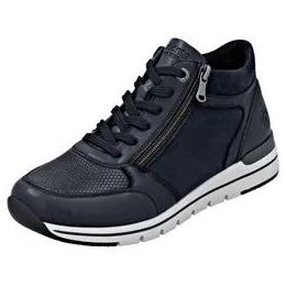 Sneaker Remonte "Remonte Sneaker Leder", Damen, Gr. 37, blau (dunkelblau), Leder, Schuhe Sneaker