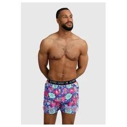 Lousy Livin Underwear Boxershorts LOUSY LIVIN "Boxer Briefs 2 Pack", Herren, Gr. XL, blau (rosa, blau), 100% Baumwolle, Unterhosen, mit lockerem Schnitt