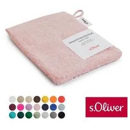 Waschhandschuh s.Oliver "s.Oliver, Premium Qualit&auml;t, 600 gr/m2, auch als Sets erh&auml;ltlich", rosa (rose), B:16cm L:21cm, Walkfrottier, Baumwolle, Handt&uuml;cher, gro&szlig;e Farbauswahl, auch als Duschtuch, Handtuch, G&auml;stetuch