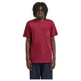 Sporttop Element "Icon Label Pocket", Herren, Gr. S, zinfandel, Obermaterial: 100% Walkfrottier;, Tops Sporttop
