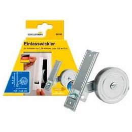 Einlass-Gurtwickler Schellenberg "f&uuml;r das Rollladensystem Maxi, Lochabstand 10,5 cm, Unterputz-Montage", silber (silberfarben), B:50cm, Gurtwickler, f&uuml;r Rollladengurte mit 23 mm Breite