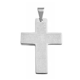Adelia&acute;s Kettenanh&auml;nger ADELIA ́S "modischer Kreuz Anh&auml;nger aus Edelstahl", silber, Schmuckanh&auml;nger, Damen, Edelstahl, Kettenanh&auml;nger