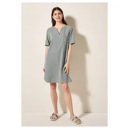 Sommerkleid Cecil, Damen, Gr. S38, US-Gr&ouml;&szlig;en, gr&uuml;n (balmy khaki), Web, 65% Baumwolle, 35% Modal, gestreift, comfort fit kniefrei, Rundhals, B&uuml;ndchen, Kleider Sommerkleid, knielang