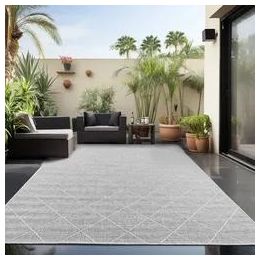 Outdoorteppich Ayyildiz TEPPICHE "ZAGORA 4512", grau, B:80cm H:5mm L:150cm, Polypropylen, Teppiche, Outdoorteppich, L&auml;ufer, Pflegeleicht / Strapazierf&auml;hig / In- und Outdoor geeignet